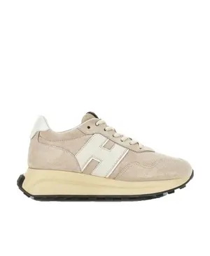 Hogan H641 Lace-up Sneakers - Nude