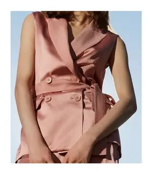 TWINSET Satin Belted Blazer