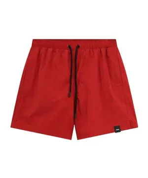 Aspesi Lace-up Beach Shorts - Red