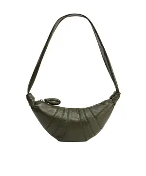 LEMAIRE Croissant Small Smooth Leather Bag - Green