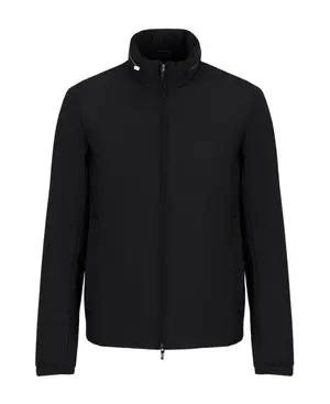 Emporio Armani Zipped Long-sleeved Jacket - Black