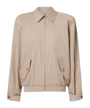 Magda Butrym Cotton-blend Bomber Jacket - Nude
