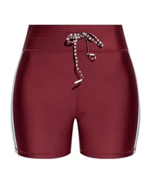 The Upside Oxford Drawstring Shorts - Red