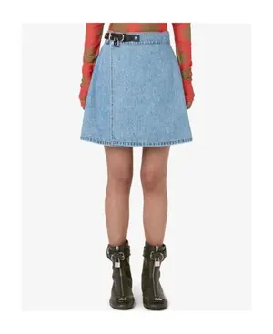 J.W.ANDERSON Padlock Mini Denim Skirt