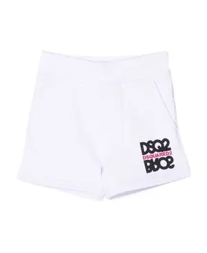 Dsquared2 Logo Print Shorts - White