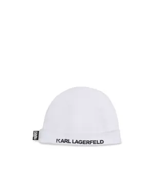 Karl Lagerfeld Beanie And Slippers Set