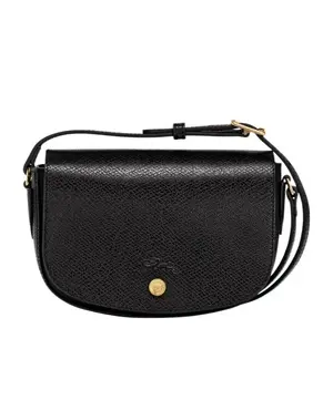 Longchamp S Pure Logo-debossed Crossbody Bag - Black