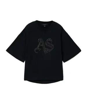 ALLSAINTS Icon Amelie Oversized Embellished T-shirt - Black