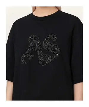ALLSAINTS Icon Amelie Embellished T-shirt - Black