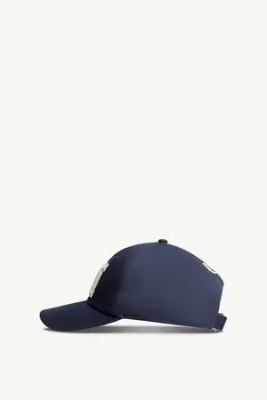Moncler Monogram Cotton Gabardine Baseball Cap
