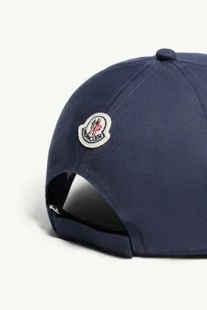 Moncler Monogram Cotton Gabardine Baseball Cap