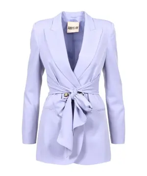 ANIYE BY Lapel Long-sleeved Suit Jacket - Blue