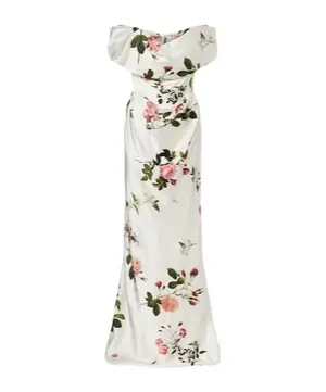 VIVIENNE WESTWOOD Vivienne Westwood Nova Cocotte Floral Corset Gown White