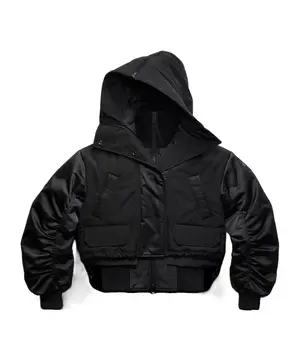 Canada Goose Cropped Hooded Jacket - Black