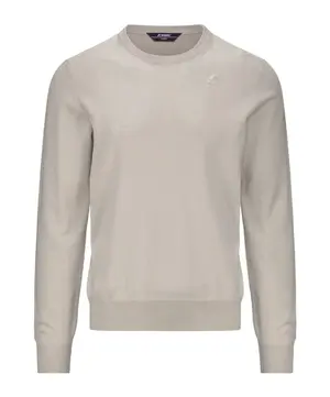 K-WAY Crew Neck Long Sleeve Sweater - Nude