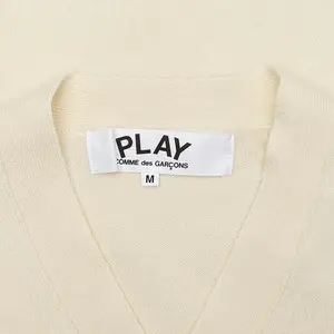 Comme Des Garçons Woven V-neck Cardigan