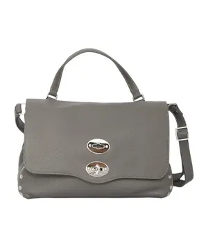 ZANELLATO Flap Shoulder Bag - Gray