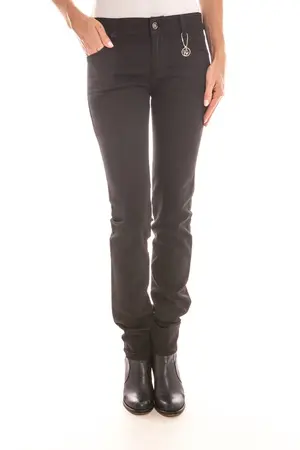Emporio Armani Denim Trousers With Belt Loops - Black
