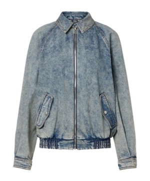 Magda Butrym Denim Blouson Jacket - Gray