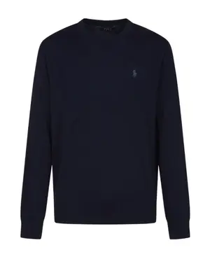 Polo Ralph Lauren Embroidered Crewneck Jumper - Black