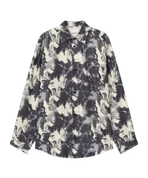 Nanushka Sebas Long-sleeves Shirt - Gray