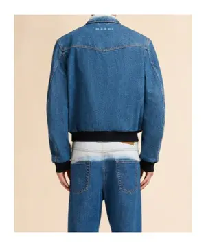 Marni Contrast Collar Denim Jacket