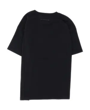 MAISON MARGIELA Short Sleeve T-shirt With Logo Print - Black