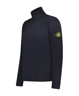 Stone Island Compass Patch Roll-neck Jumper