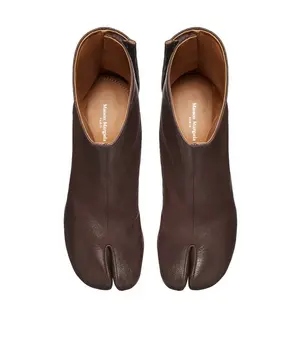 MAISON MARGIELA Tabi Ankle Boots With Block Heel - Brown