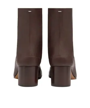 MAISON MARGIELA Tabi Ankle Boots With Block Heel - Brown