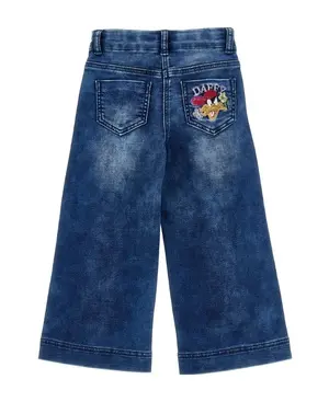 Monnalisa X Looney Tunes Embellished Wide-leg Jeans