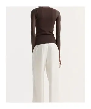 RÓHE Fitted Scoop-neck Top