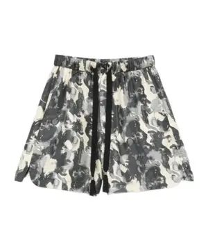Nanushka Abstract-print Drawstring Shorts - Gray