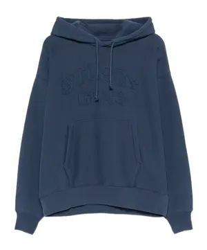 StÜssy Long-sleeved Hooded Sweatshirt - Blue