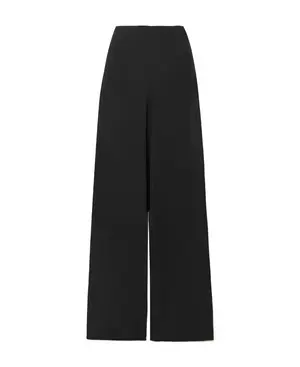Theory Loose-leg Elastic Waistband Pants - Black