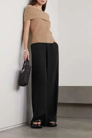 Theory Loose-leg Elastic Waistband Pants