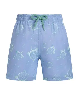Vilebrequin Sea-turtle Print Swim Shorts - Blue