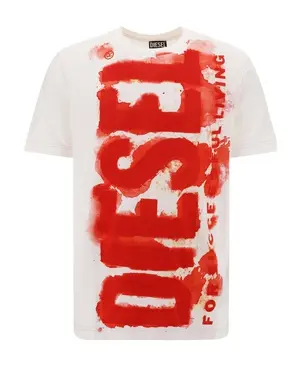 DIESEL® Logo-print Cotton T-shirt