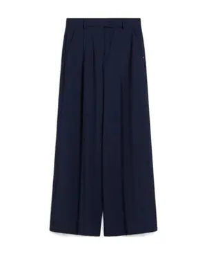 Sportmax High-rise Wide-leg Trousers - Black