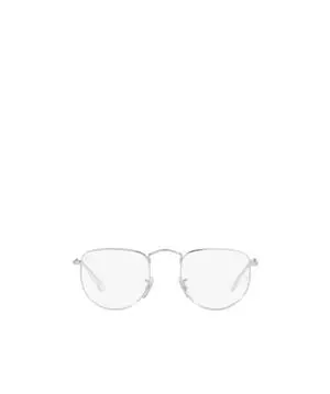 Ray-ban Logo Metal Frame Flat Mirror - White