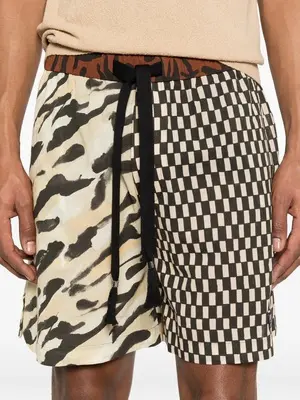 Nanushka Geometric-pattern Shorts