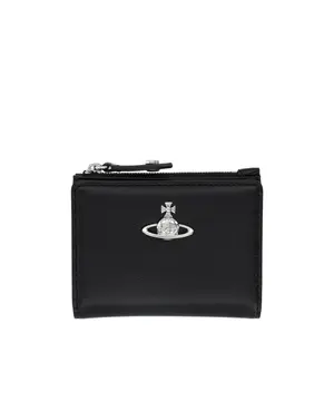 VIVIENNE WESTWOOD Orb Plaque Wallet - Black