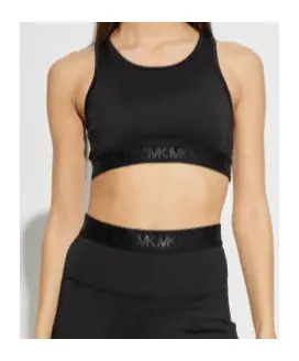 Michael Kors Logo Trim Sports Bra