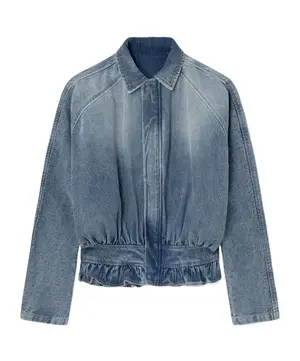 Gimaguas Long-sleeved Denim Jacket - Blue