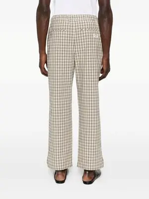 Nanushka Check-pattern Tassel-detail Trousers