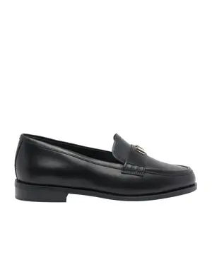 Michael Kors Logo Plaque Slip-on Laofers - Black