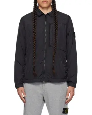 Stone Island Crinkle Reps Compass-badge Lightweight Jacket