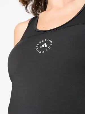 Adidas By Stella McCartney Logo Printed Racerback Tank Top