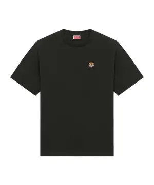 Kenzo Lucky Tiger Embroidered Crewneck T-shirt - Black