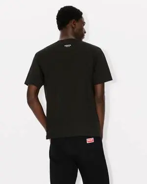 Kenzo Lucky Tiger Embroidered Crewneck T-shirt - Black